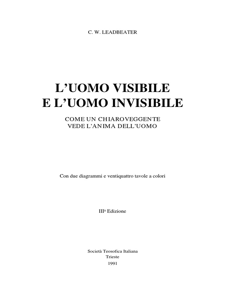 Dokumen - Tips - Luomo Visibile e Luomo Invisibile | PDF