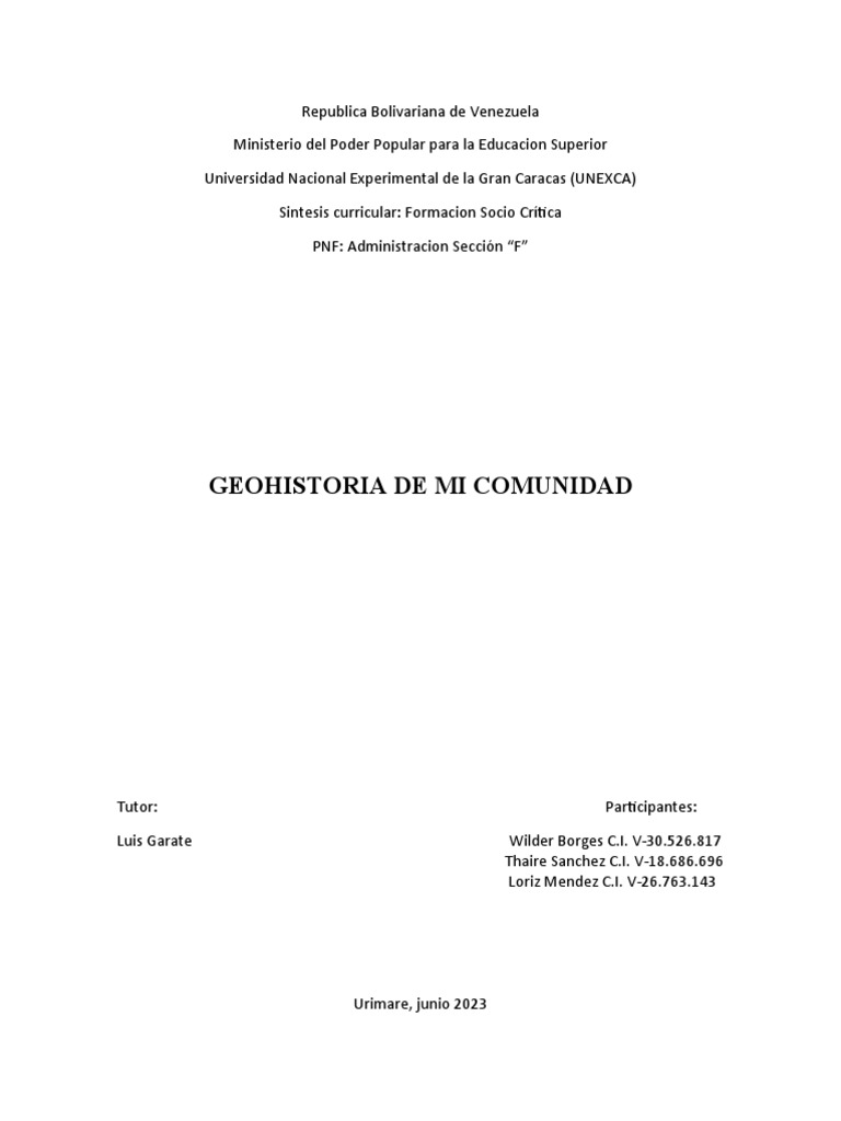 Geohistoria en Summa City 2.0 | PDF | Hugo Chavez | Venezuela