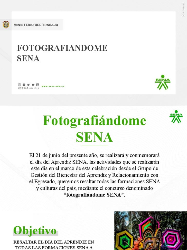 Presentacion Fotografiandome Sena 2023 | PDF
