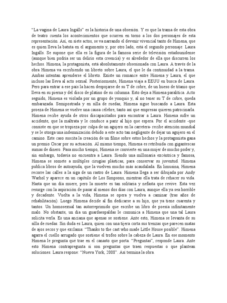 La Vagina De Laura Ingalls Pdf