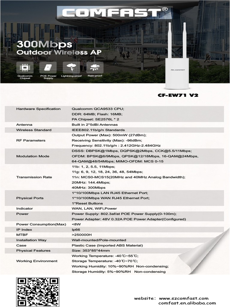 cf-ew71-comfast-datasheet-tanaza-powered-device | PDF
