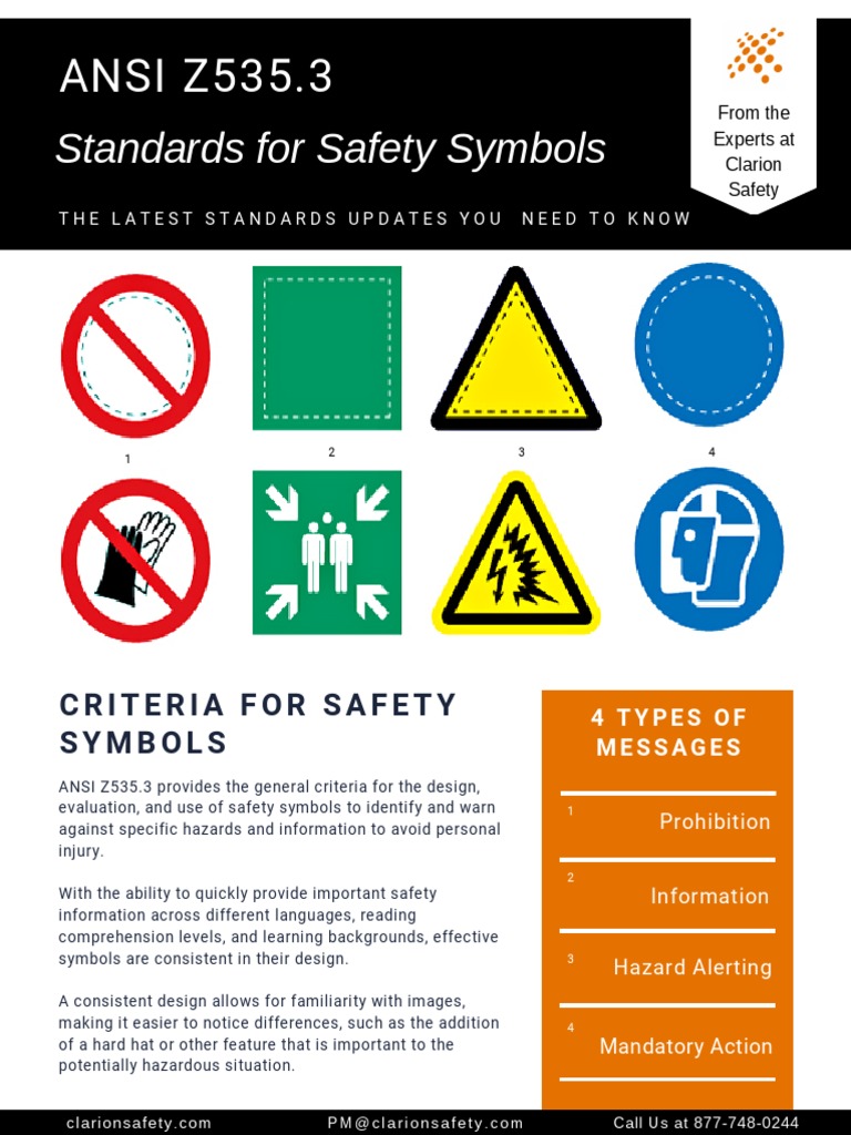 ANSI Z535.3 Fact Sheet | PDF | Safety