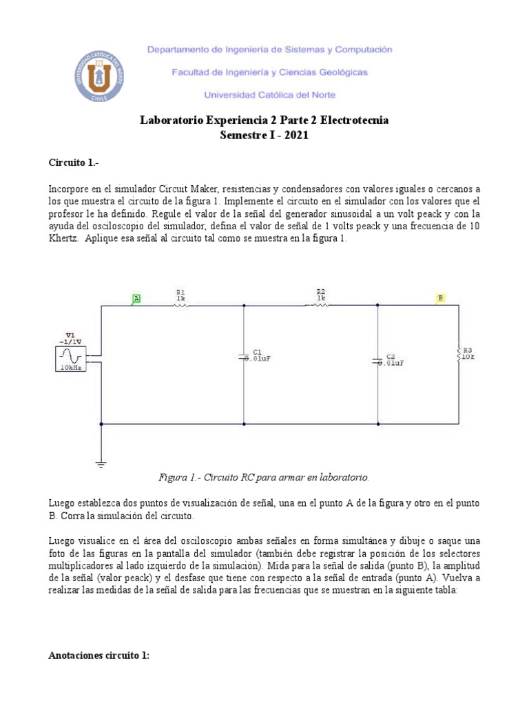 Guia Exp 2 Lab Electrotecnia | PDF | Electrónica | Electromagnetismo