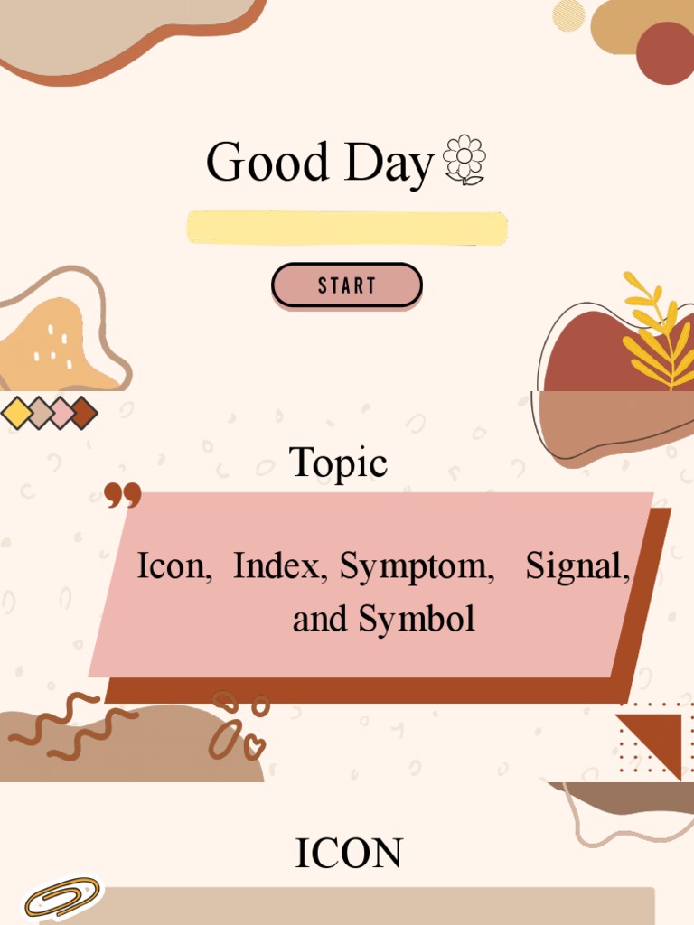 Icon, Index, Symptom, Signal and Symbol | PDF