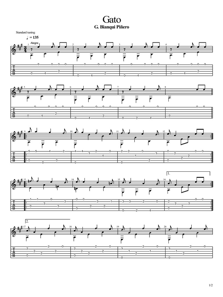 Gato - G. Bianqui Piñero | PDF