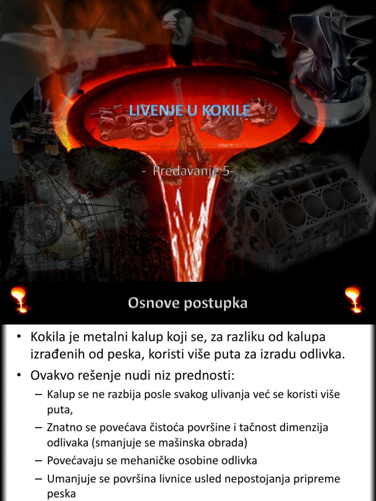 TL Predavanje 5 - Livenje U Kokile | PDF