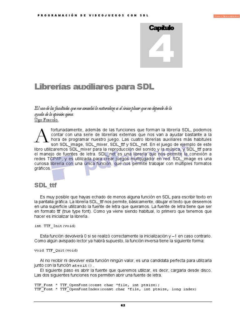 Programacion Videojuegos Con SDL TIV Y TV 3P | PDF | Puntero (Programación de computadora ...