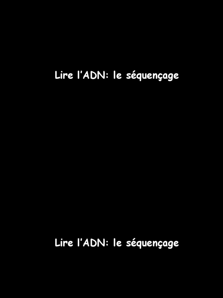 Cours5 Séquençage | PDF | Séquençage de l'ADN | ADN