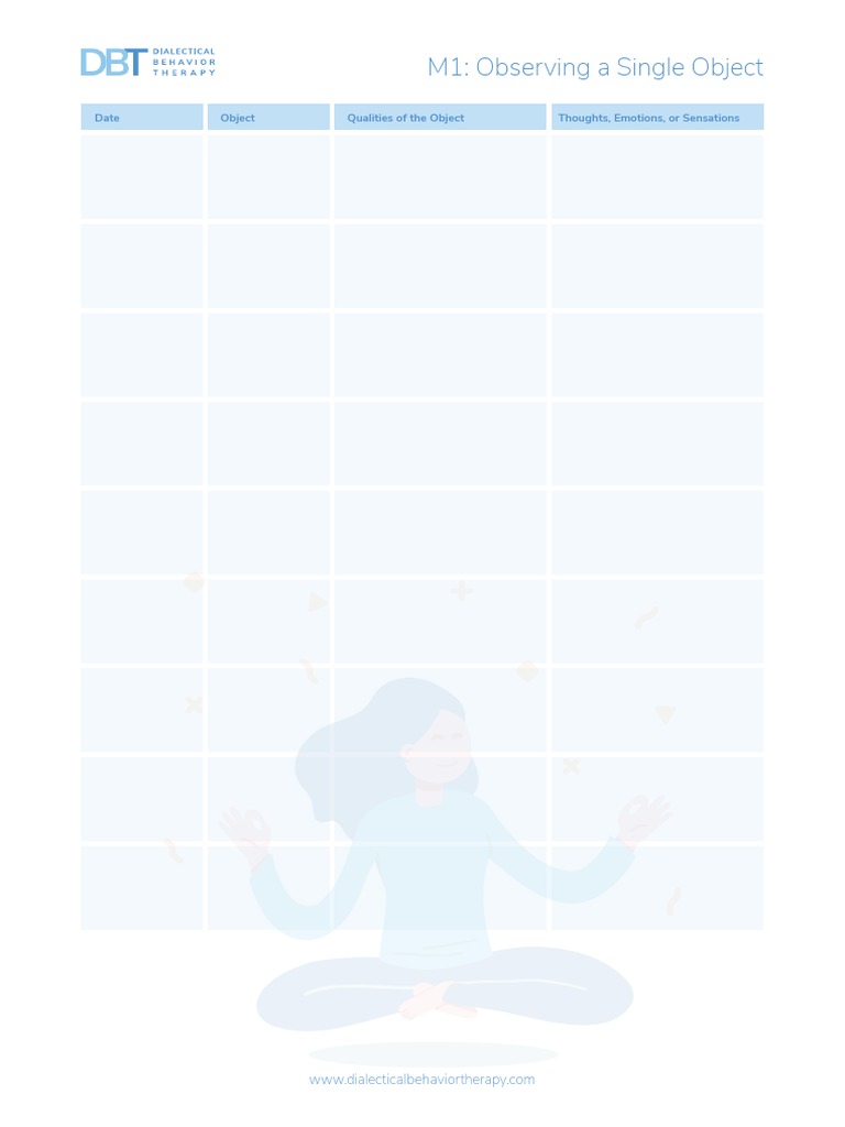 DBT Forms M1 Observing a Single Object | PDF