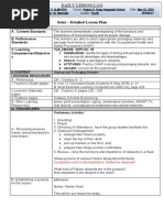Detailed Lesson Plan in Tools and Equipment in Dessert Making | PDF ...