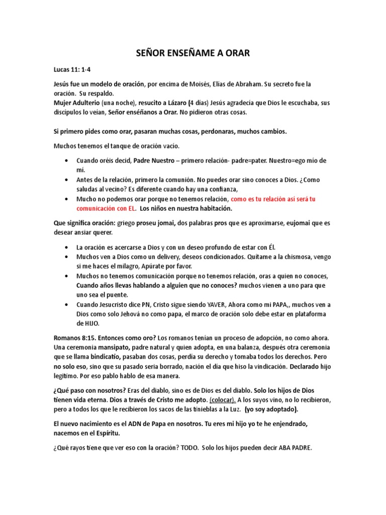Como Debes Orar | PDF | Oración | orador del Señor