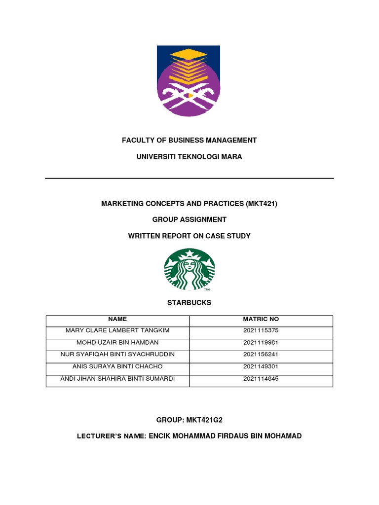MKT421 Starbucks Case Study | PDF | Starbucks | Brand