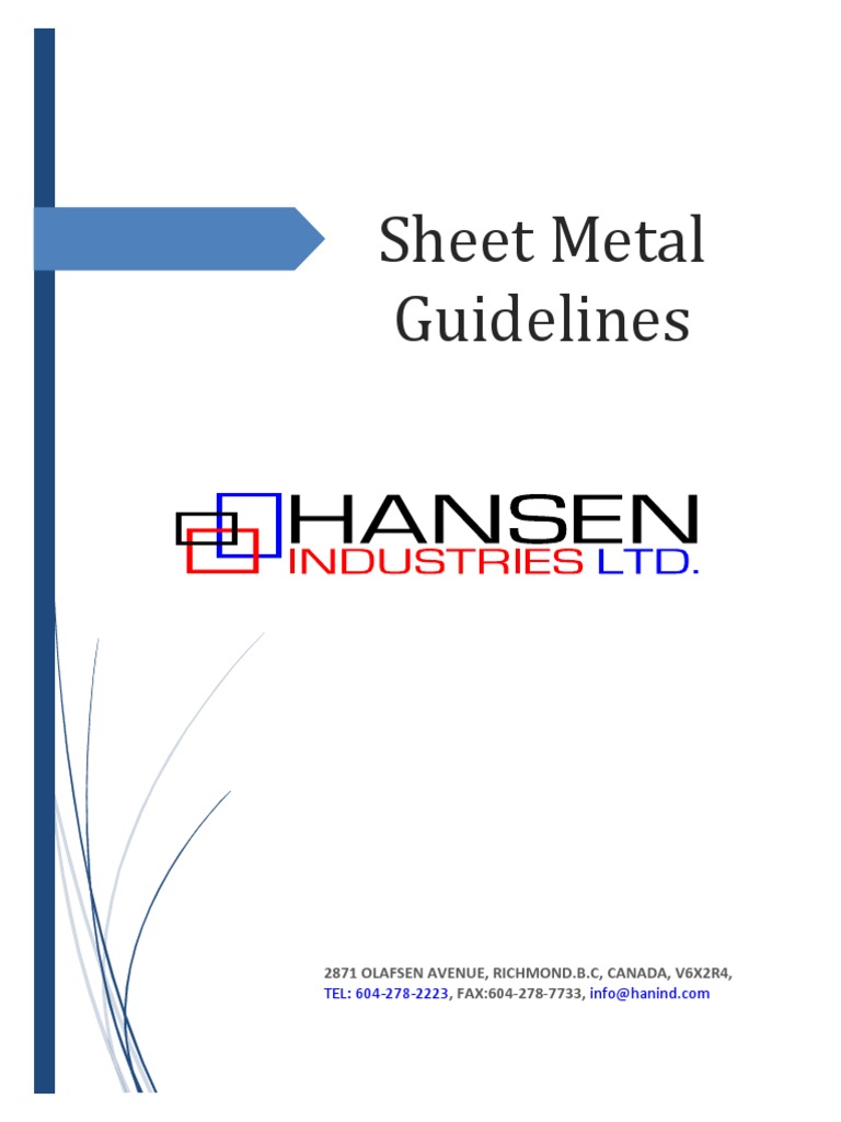 Sheet-Metal-Guidelines2017.pdf Im | PDF | Paint | Sheet Metal