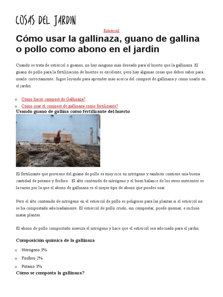 Gallina Za | PDF | Compost | Fertilizante