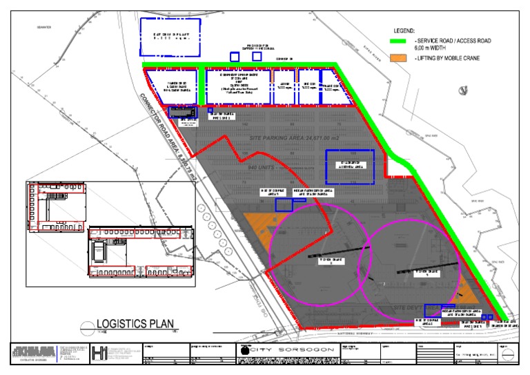LOGISTICS PLAN Wtih TWO MOBILE CRANES | PDF | Engineering | Civil ...