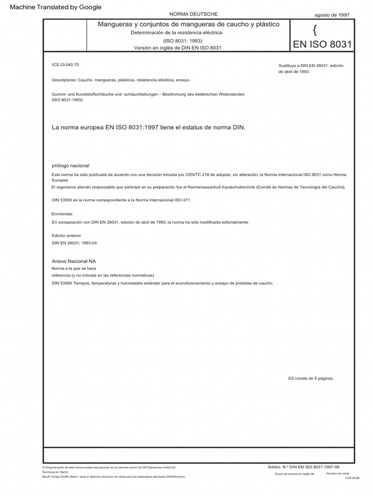 Iso 8031 | PDF | Organización internacional para la estandarización ...