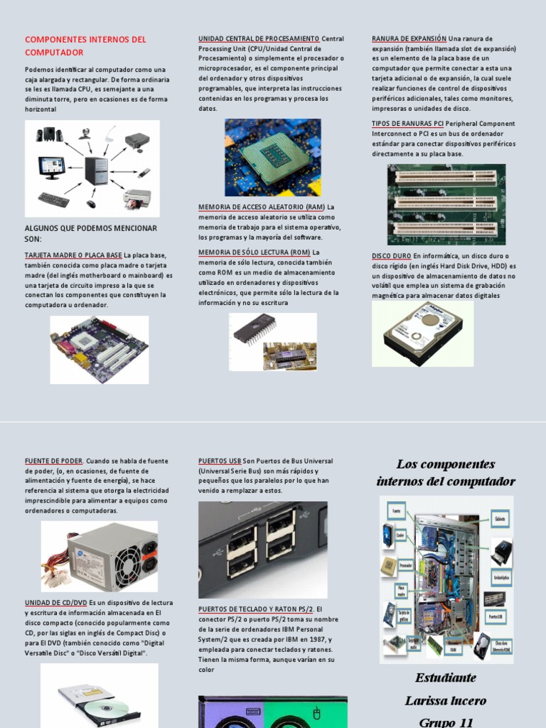 Triptico Nadya 223 | PDF | Hardware de la computadora | Almacenamiento de datos de la computadora