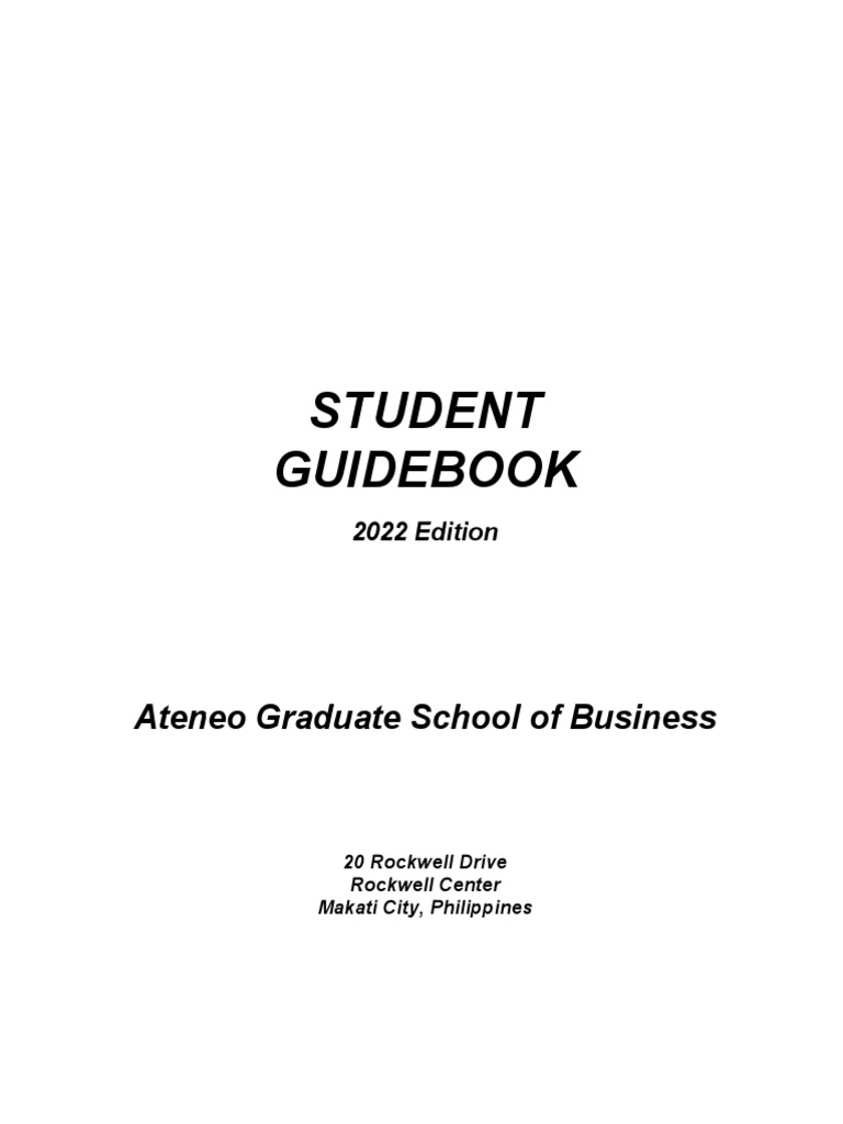 AGSB Student Guidebook 2022 FINAL | PDF