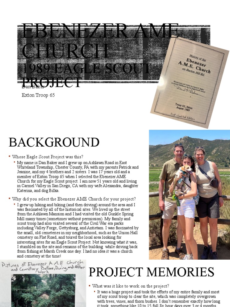 Dan Baker's Eagle Scout Project at Ebenezer | PDF