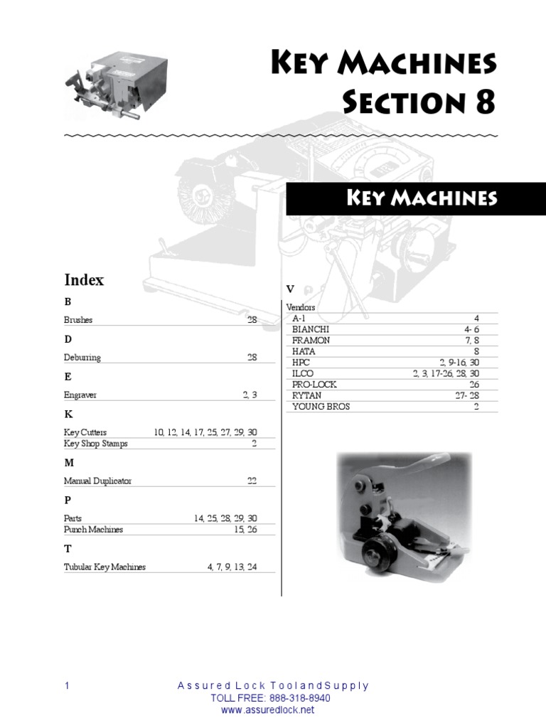 Key Machines | PDF | Manufactured Goods