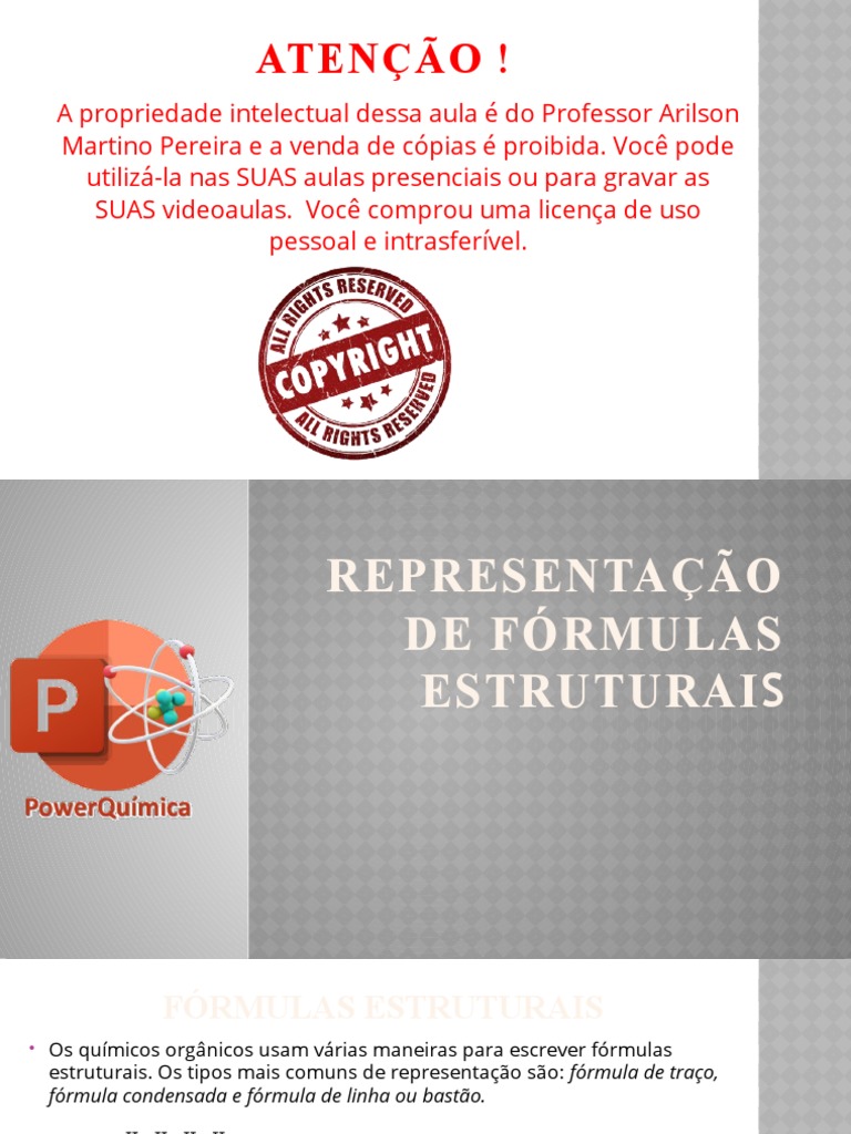 Aula 02 - Representa Æo de F Rmulas Estruturais | PDF | Materiais | Natureza