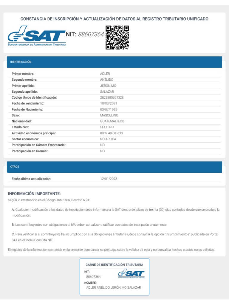 Constancia de RTU Digital | PDF