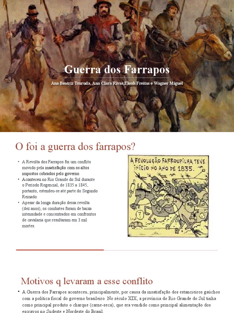 Guerra Dos Farrapos ) | PDF | Militar | Conflitos