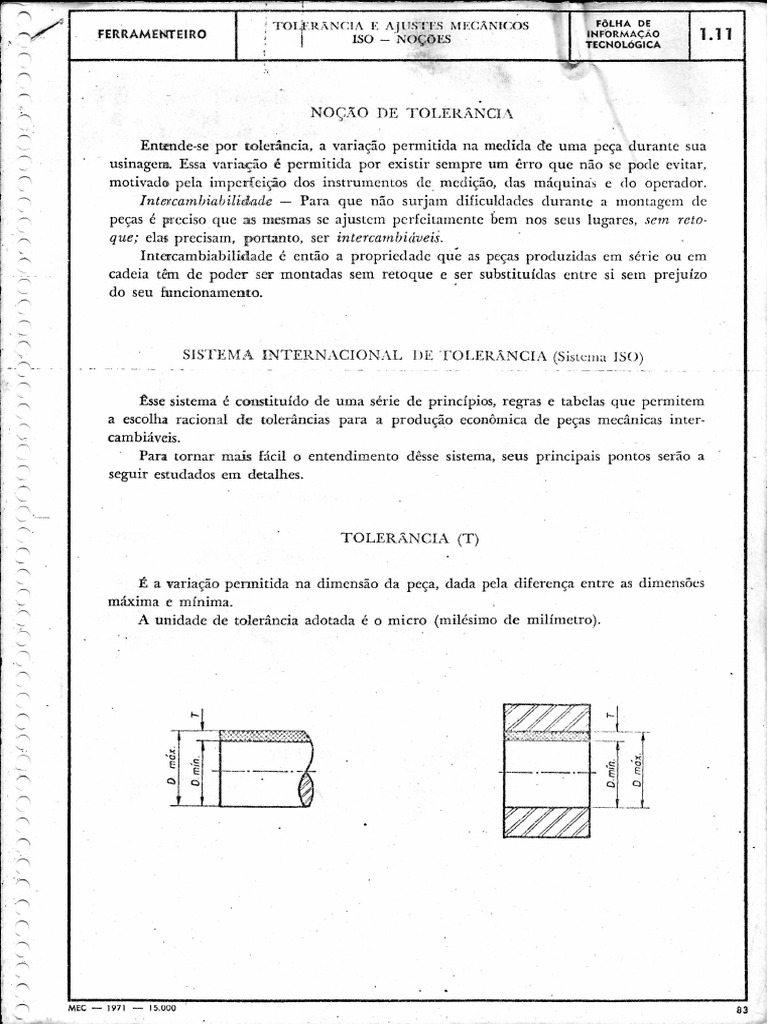 Tolerancias e Ajustes Mecanicos Iso | PDF