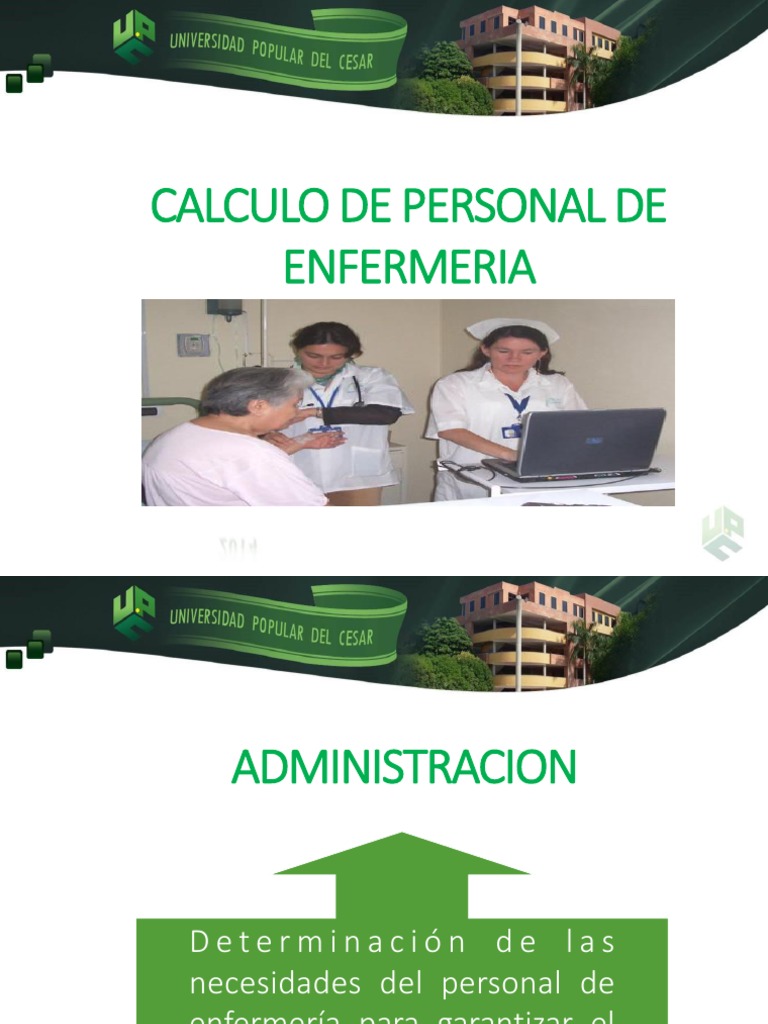 Cálculo de Personal en Enfermería. Delfina Sánchez. 209-1 | PDF ...