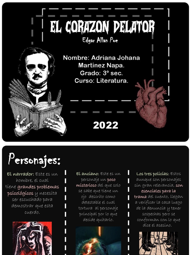 Diapositivas de El Corazon Delator | PDF