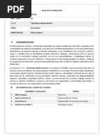 Plan de Tutoria 2025 | PDF | Maestros | Aprendizaje