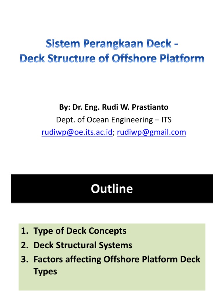 14 - Kuliah 5 - Deck Structure of Offshore Platform | PDF | Truss ...