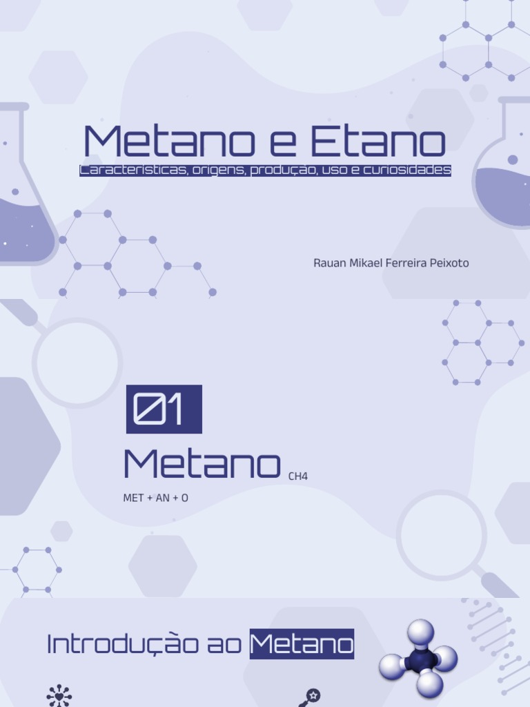Metano e Etano: Características e Usos | PDF | Ciências e Matemática