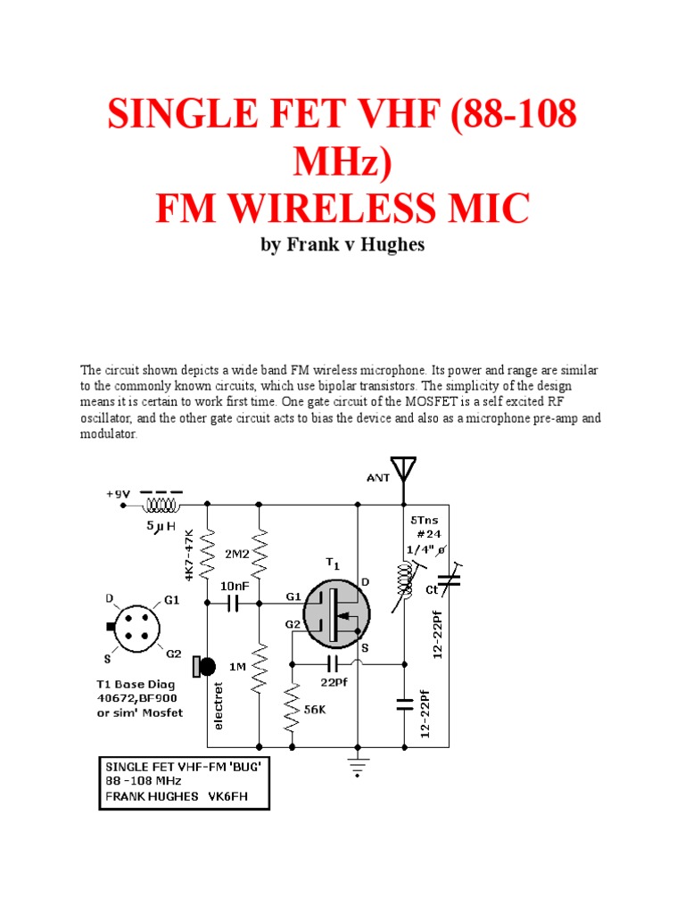 Single Fet VHF (88-108 MHZ) | PDF