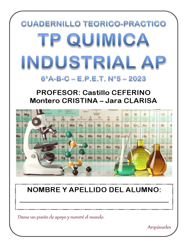 Cuadernillo TP Qca Industrial AP | PDF | Fermentación | Nicotinamida adenina dinucleótida