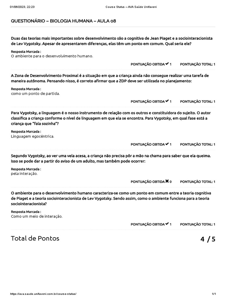 Questionário 08 | PDF