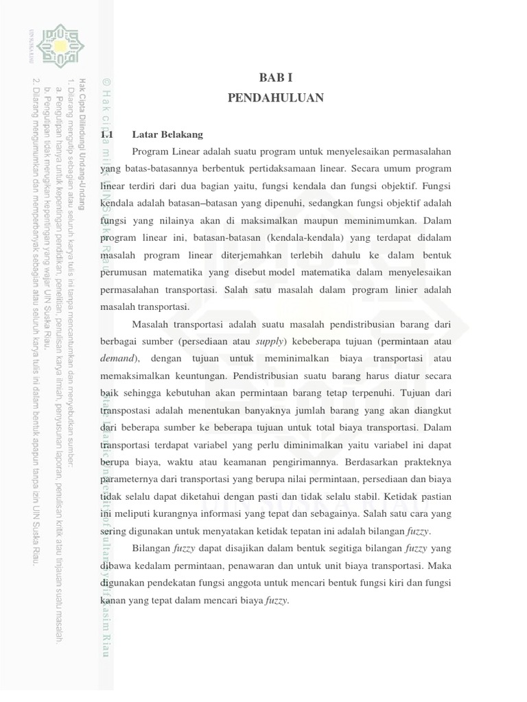 Bab I - 2018571MT | PDF