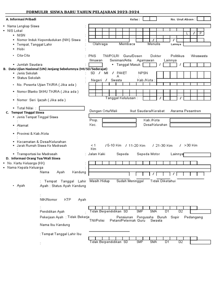 FORMULIR_ISIAN_EMIS_ | PDF