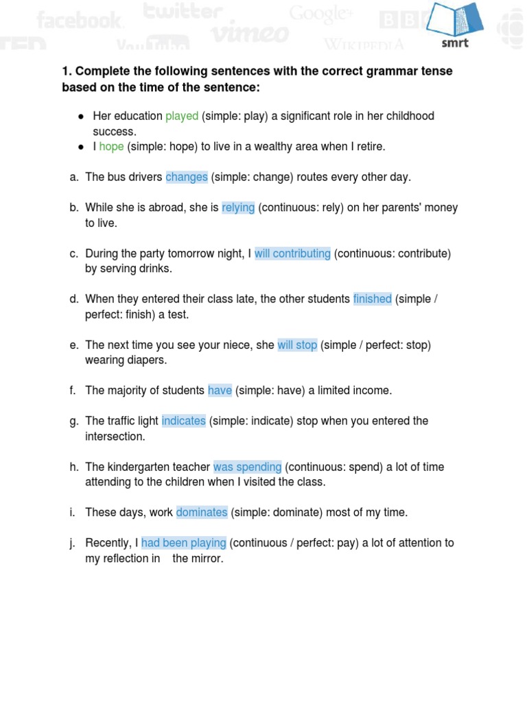 ENGL125 Grammar 1-2 - Aspects | PDF | Art