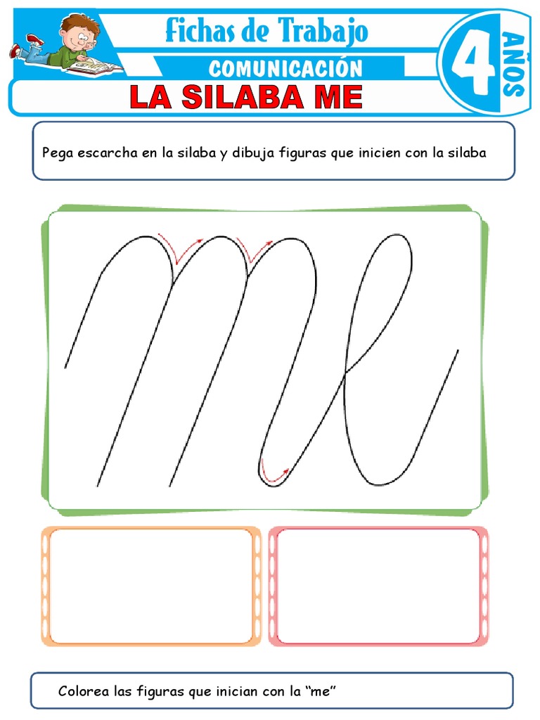 La Silaba ME Para Ninos de 4 Anos | PDF