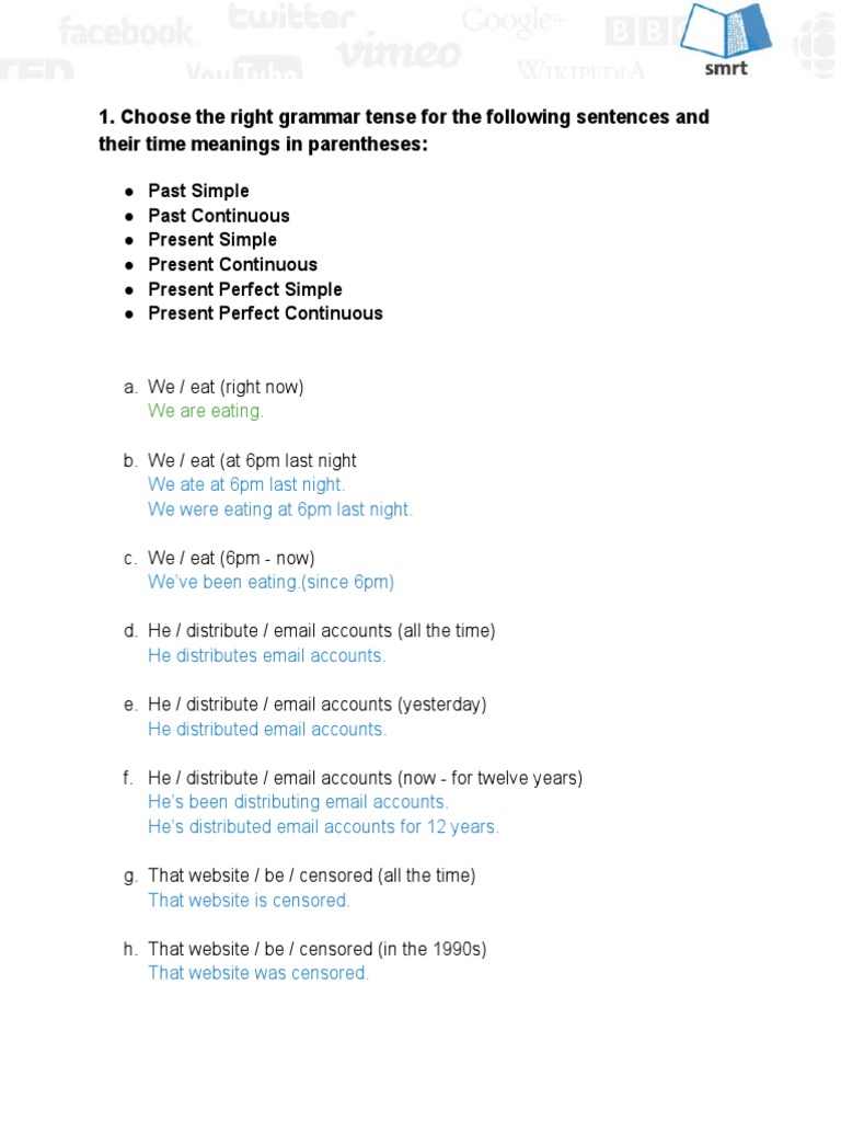 ENGL125 Grammar 5-1 - Present Perfect - Unfinished Actions or States ...