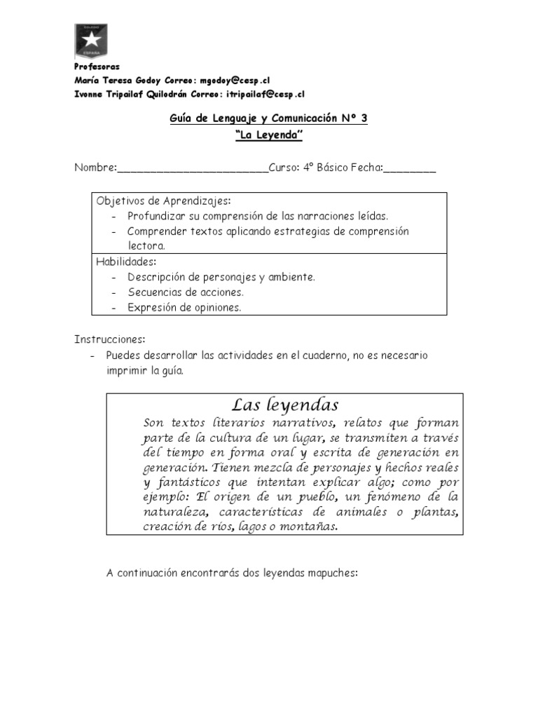 Guía 3 Leyenda | PDF | Amor