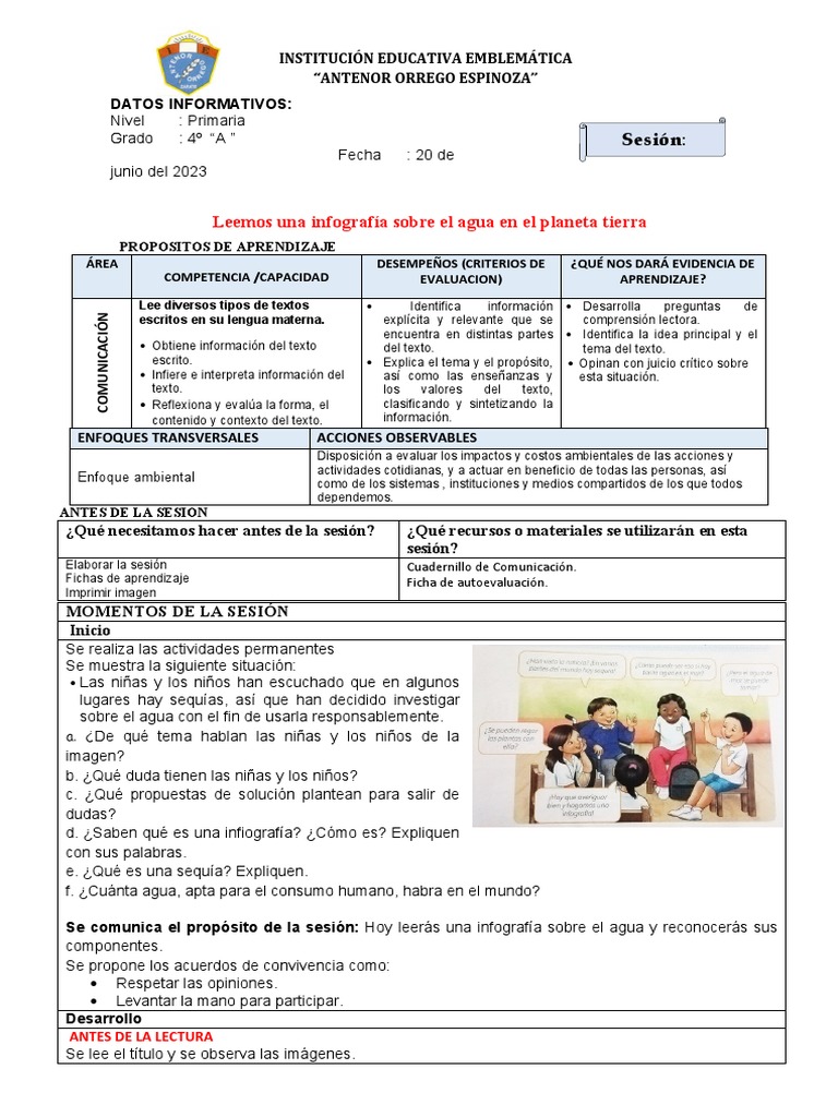 3 COMUNIC ACION LLEMOS UNA INFOGRAFIA | PDF | Evaluación | Aprendizaje