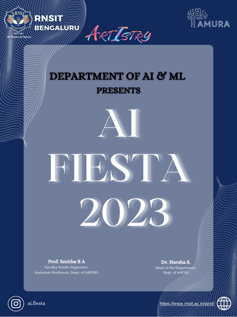 Ai Fiesta Brochure Rnsit | PDF | Electronic Cigarette | Artificial Intelligence