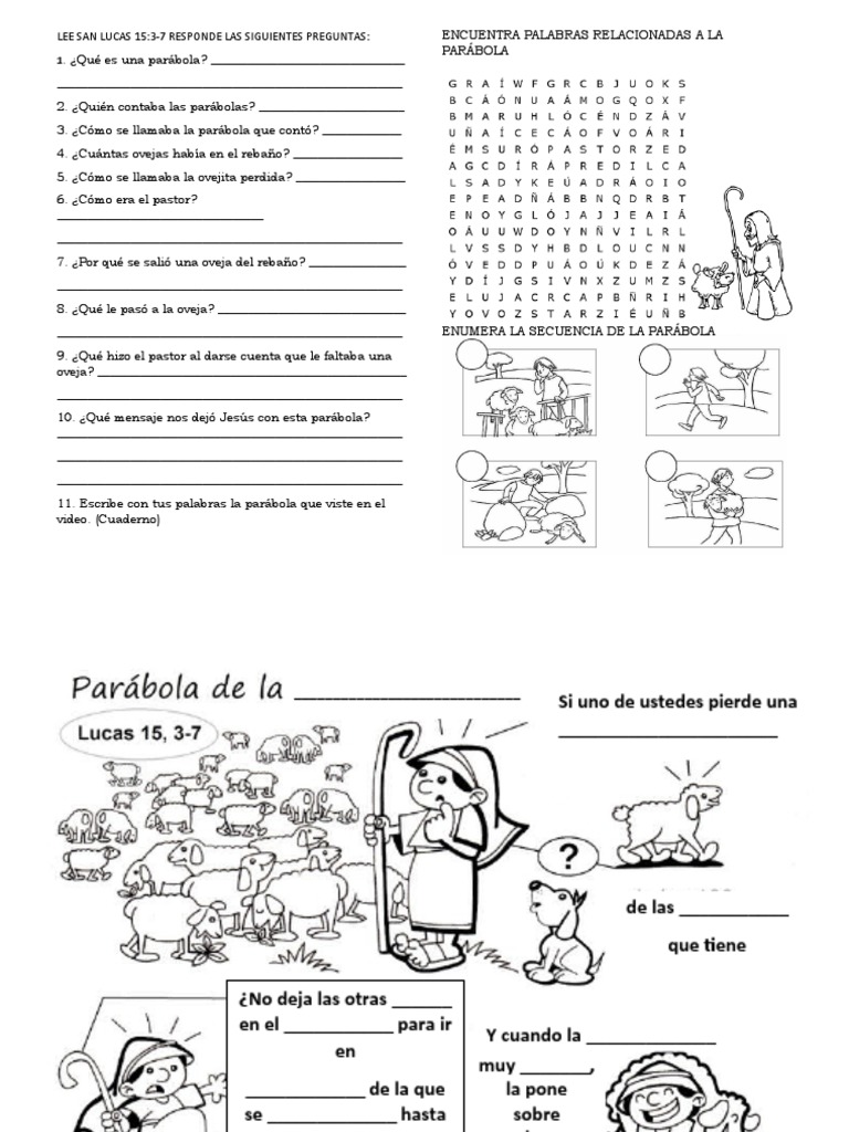 311163040-La-Oveja-Perdida-4to | PDF | Parábolas de Jesús | Nuevo ...