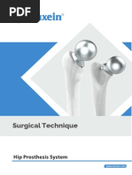 Zimmer ML Taper Hip Prosthesis Surgical Technique | PDF | Hip | Human ...