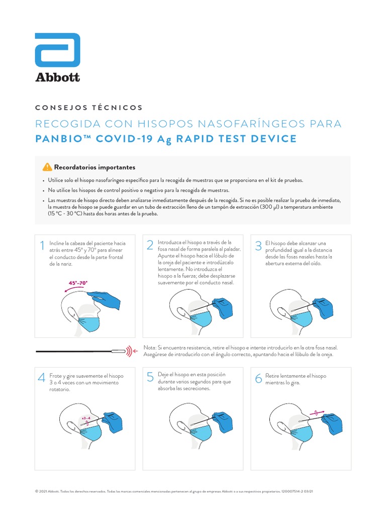 v2 Nasopharyngeal Swab Collection Tech Tips | PDF