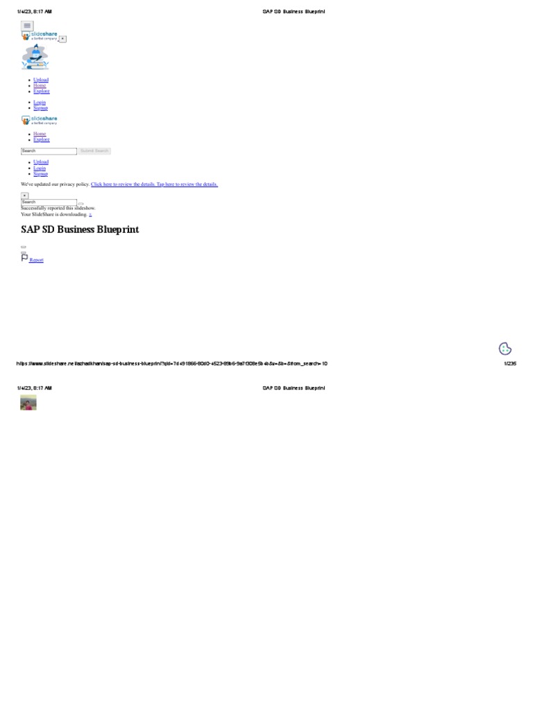 SAP SD Business Blueprint | PDF | Computing | Information Technology Management