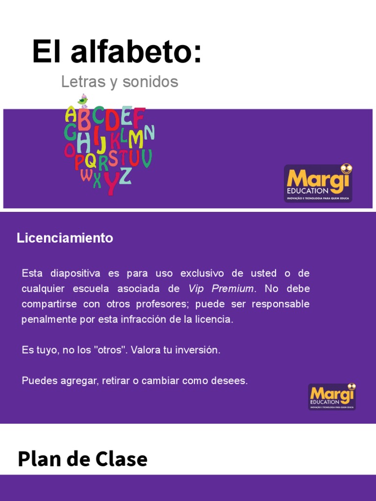 Kit02 Español LetrasYSonidosdelAlfabeto Diapositiva | PDF | Lengua ...