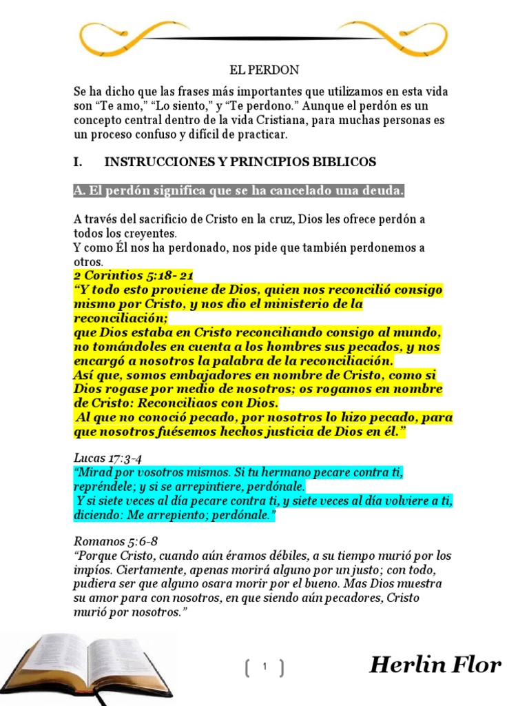 EL PERDON | PDF | Perdón | Pecado